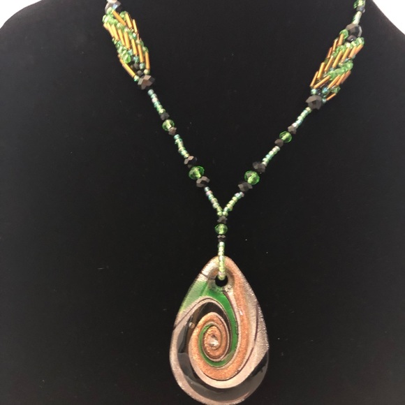 Jewelry | Handmade Glass Pendant Necklace | Poshmark
